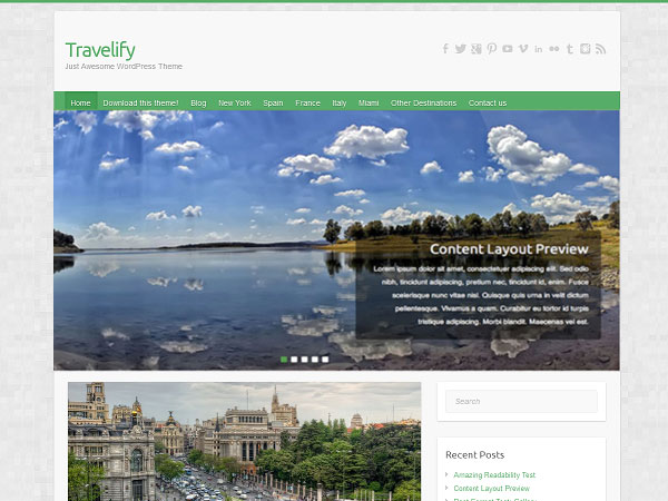 Customize the Travelify WordPress Theme with CSSHero