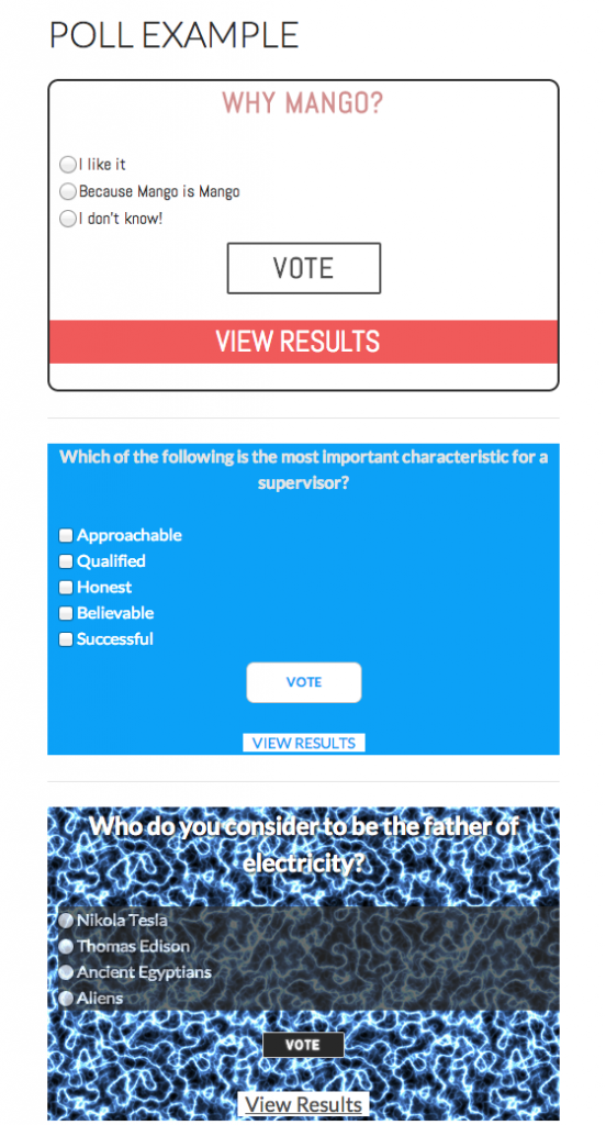 Customize the WP Polls Plugin graphics and styling