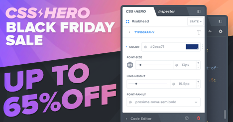 Black Friday 2019 - CSS Hero
