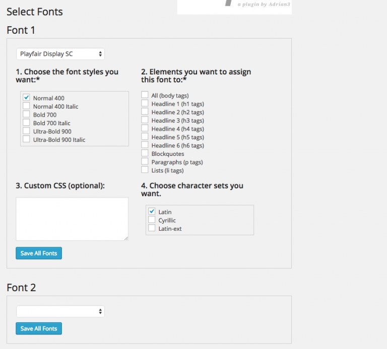 How to add custom fonts to WordPress and CSS Hero