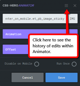 Welcome free WordPress CSS animation plugin: CSS Hero Animator