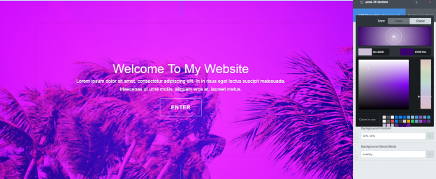 Monochromatic website design with CSS Hero