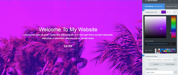 Monochromatic website design with CSS Hero