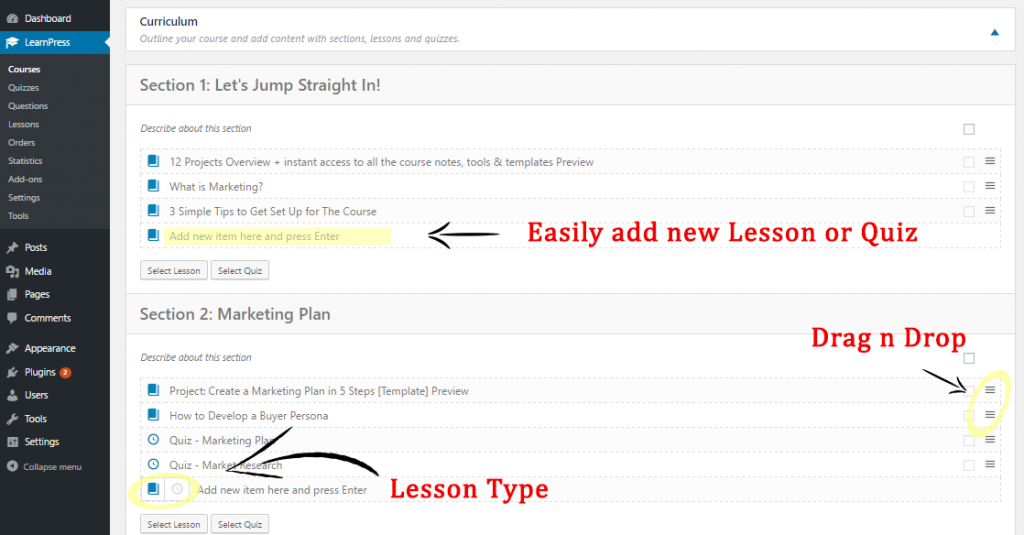 Customize LearnPress with CSSHero